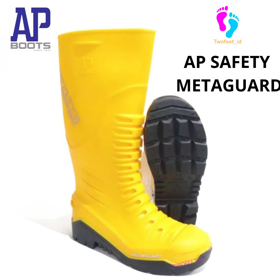 Jual AP METAGUARD 39-43 YELLOW - SEPATU BOOT SAFETY KARET - AP BOOTS ...