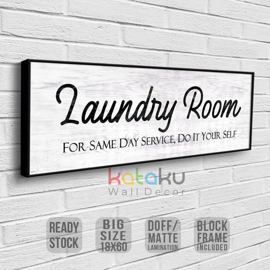 Jual Papan Tanda Tulisan Laundry Room Wall Decor Poster Hiasan Dinding ...