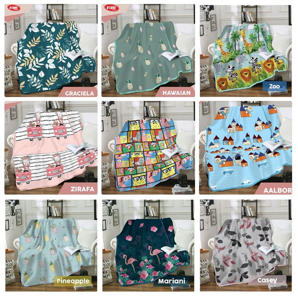 Jual Selimut Flannel Kintakun Uk 160x200cm | Selimut Kintakun Motif ...