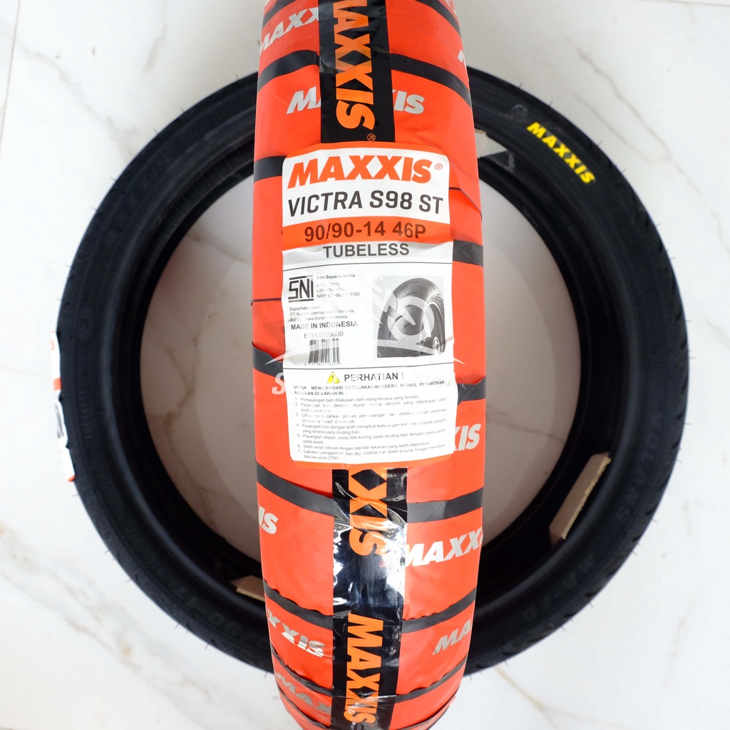 Jual Ban Tubeless Maxxis 90/90-14 Victra S98 ST MAF1ST S98ST Dual ...