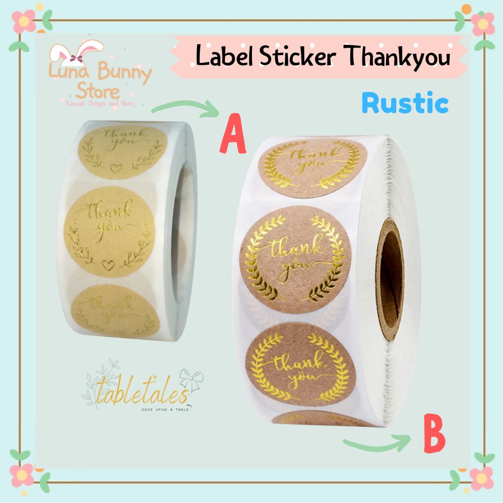 Jual Label Sticker Thank you / Segel Sticker / Stiker Label / Stiker ...