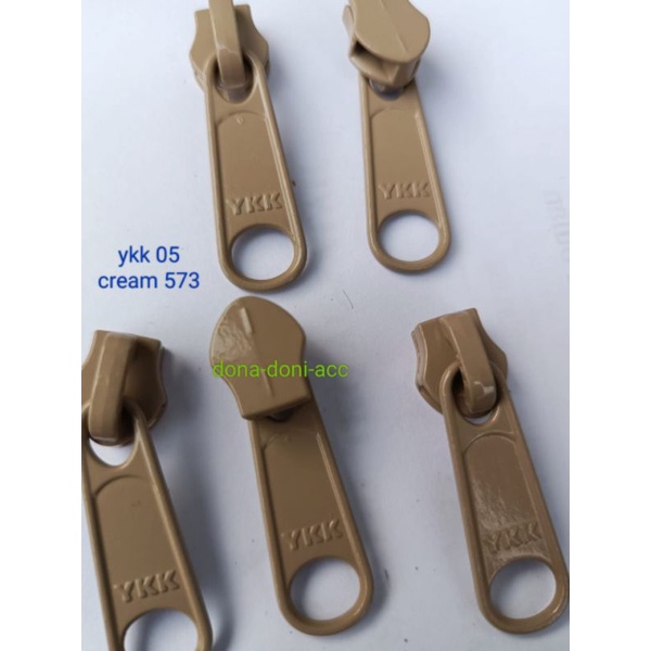 Jual 1 pak isi 100 pc kepala ristleting YKK no. 05 tarikan panjang ...