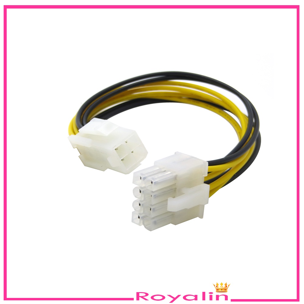 Jual KABEL ATX 4 PIN FEMALE TO 8 PIN MALE POWER MOTHERBOARD | Shopee ...