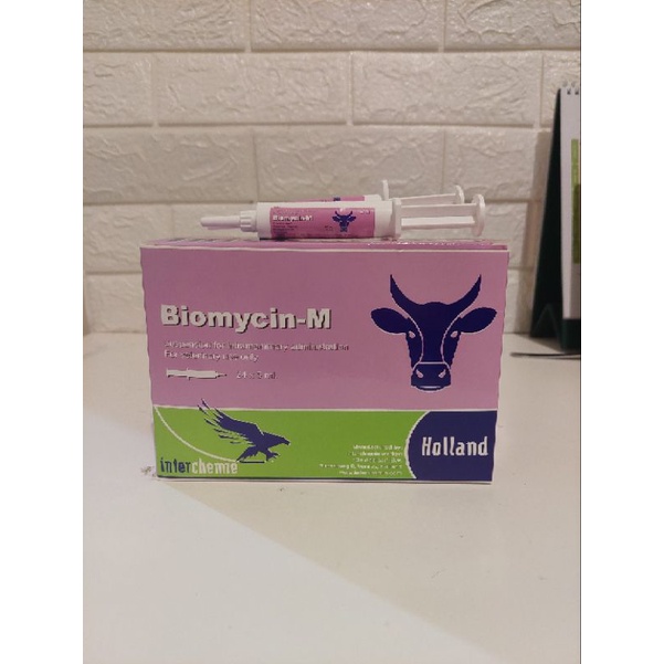 Jual Biomycin M / syringe obat mastitis sapi kambing / Harga per ...