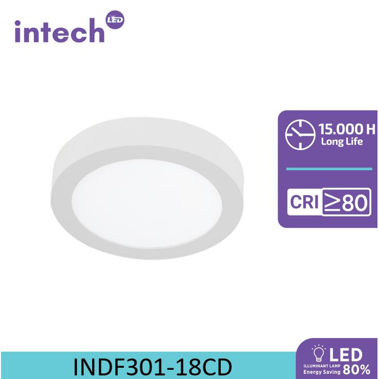 Jual Intech Downlight Surface Outbow 18 Watt Indonesia|Shopee Indonesia
