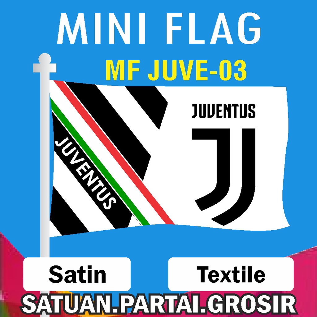 Jual Cetak Bendera Supporter Bol JUVENTUS / Cetak Bendera Supporter ...