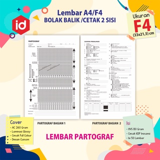 Jual BUKU LEMBAR BOLAK BALIK BIDAN BESAR || LEMBAR PARTOGRAF || LEMBAR ...