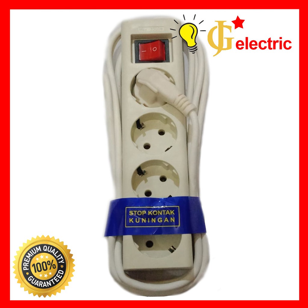 Jual Colokan Listrik 4 Lubang 5 Meter , 3 Meter, 1.5 Meter Indonesia ...