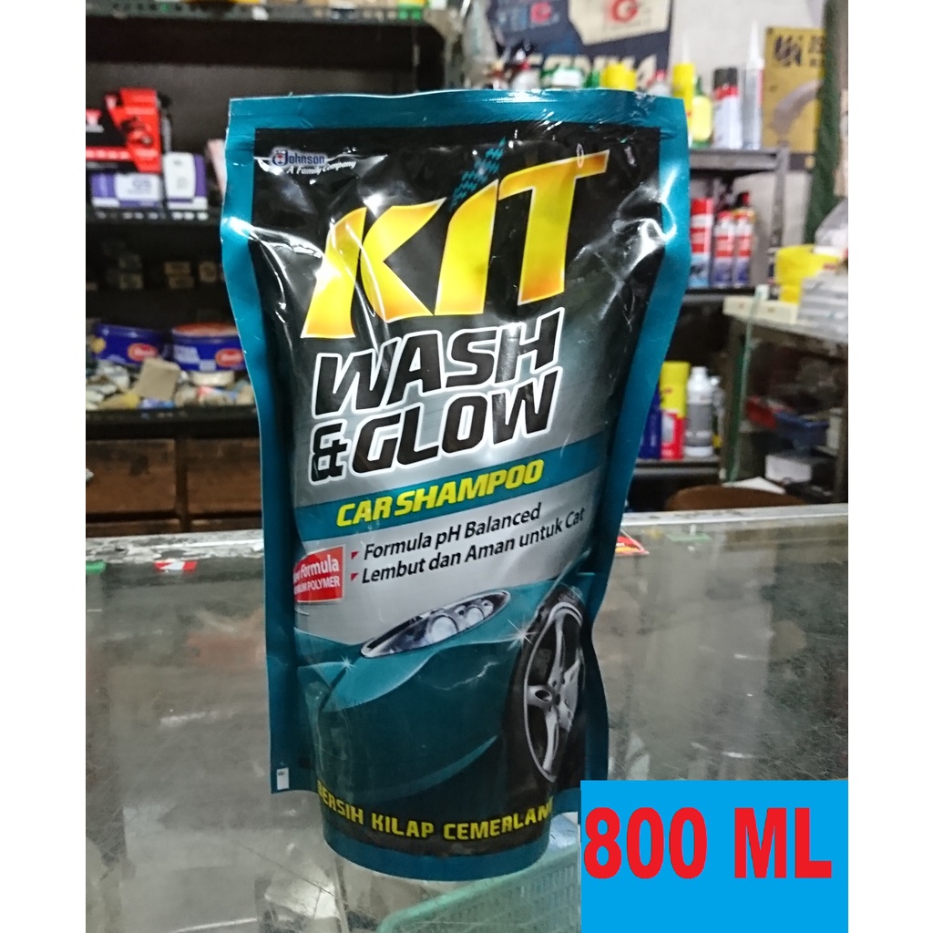 Jual POUCH KIT WASH & GLOW SHAMPOO MOBIL 720ML SHAMPO MOBIL KIT ...