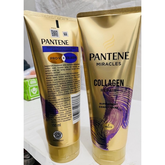 Jual PANTENE CONDITIONER MIRACLES COLLAGEN REPAIR FOR DAMAGE CARE 150ML ORIGINAL TERMURAH ...