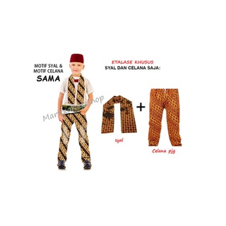 Jual Baju Kostum Adat Betawi Anak Khusus etalase syal dan celana Si ...