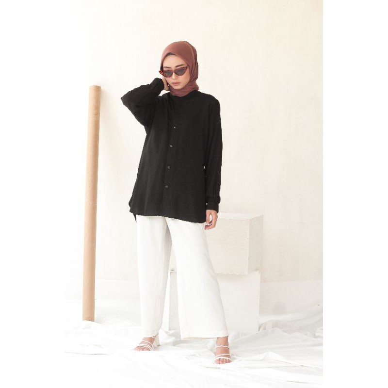 Jual Rayon shirt Black | Shopee Indonesia