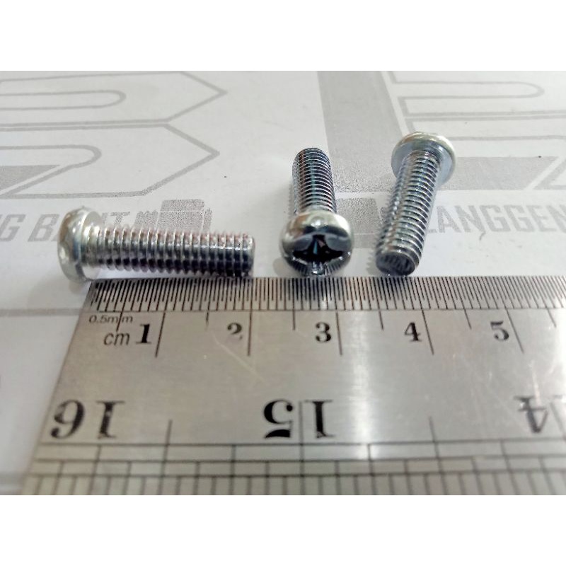 Jual Baut JP M6x20 / JP M6 Obeng Plus Kepala Bulat 2cm | Shopee Indonesia