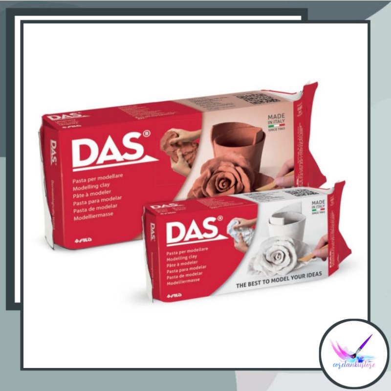 Jual DAS MODELLING CLAY 500 gr 1 kg White and Terracotta | Shopee Indonesia