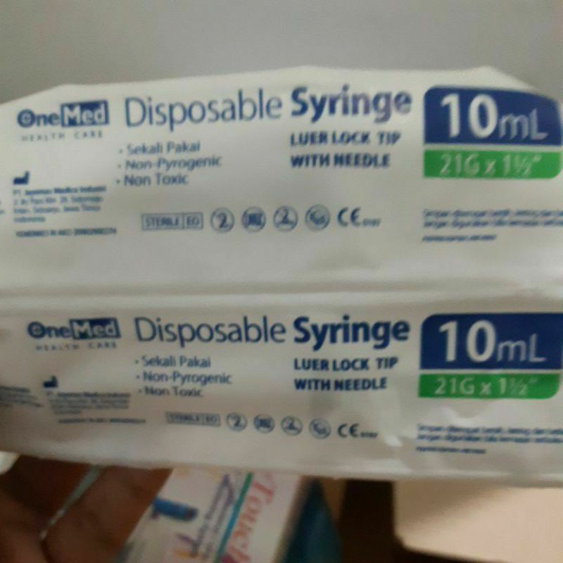 Jual Spuit 10 cc / 10 ml onemed Eceran | Shopee Indonesia