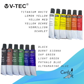 Jual VTEC cat acrylic acrylic paint set 12 warna x12ml | Shopee Indonesia