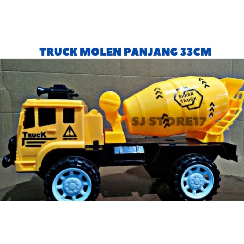 Jual TRUCK MOLEN PANJANG 33 CM - MAINAN ANAK MOBIL TRUCK MOLEN WARNA ...