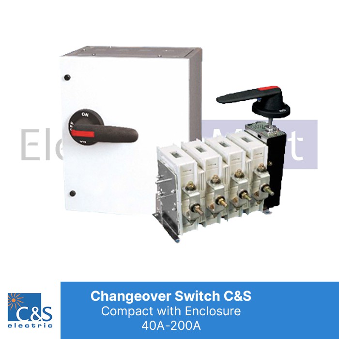 Jual Change Over Switch/COS/Ohm Saklar with Enclosure C&S 40A 100A 125A ...