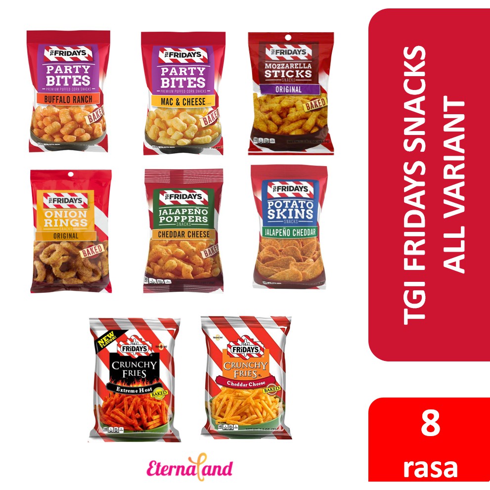 TGI Fridays Snacks - snacks aneka varian rasa edisi TGIF | Shopee Indonesia