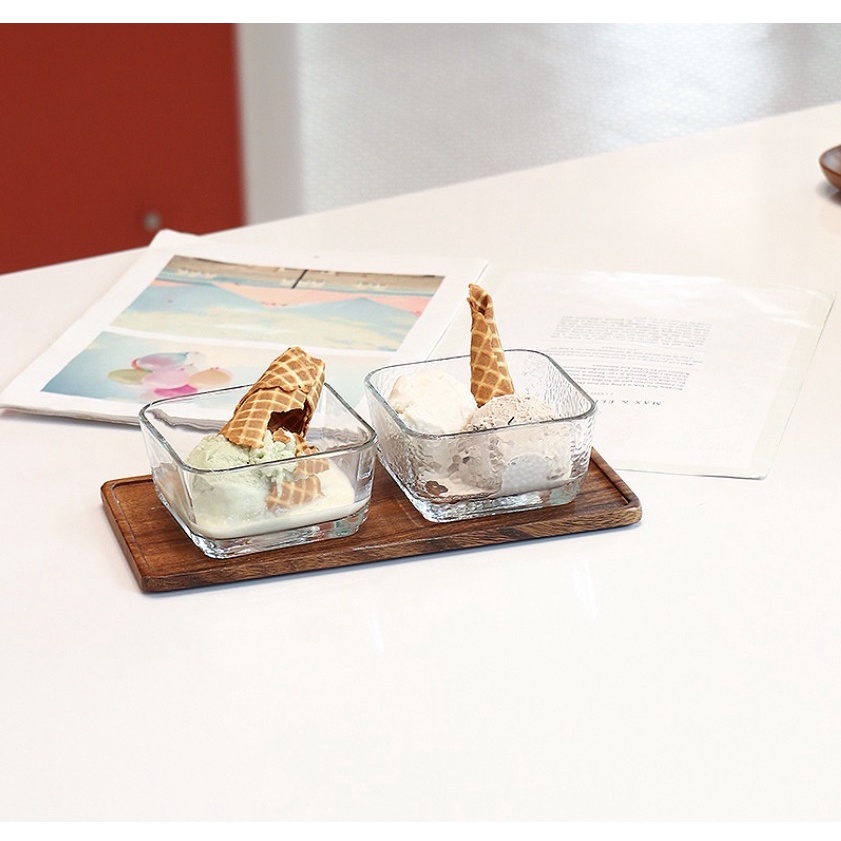 Jual TATUKU Piring Tempat Pudding Dessert Glass Korea Cafe Estetik ...