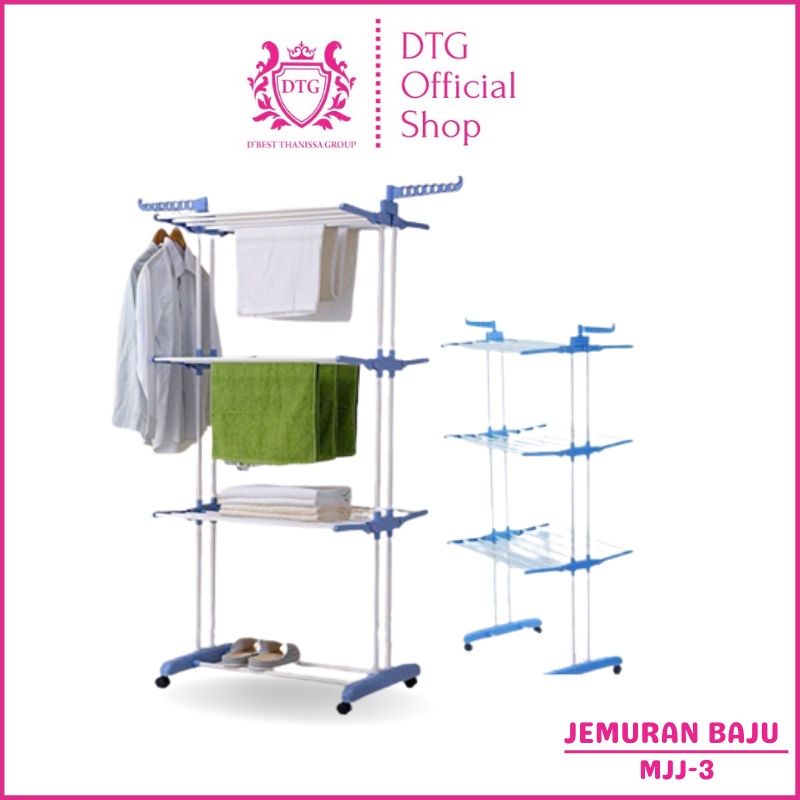 Jual DTG Rak Jemuran Handuk 4 Susun Rak Jemuran Baju Pakaian Stainless ...