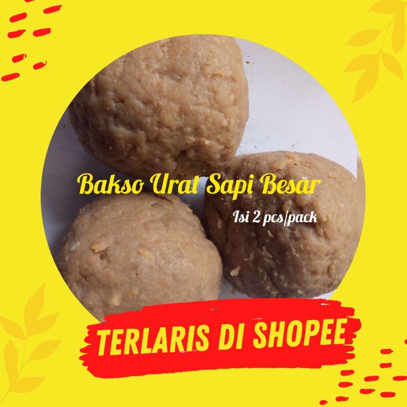 Jual Bakso Urat Sapi Besar Toping Cuanki Baso Aci Khas Garut Isi 2 pcs ...