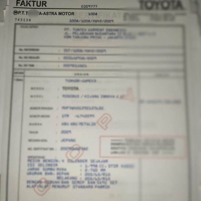 Jual Faktur Mobil + Sertifikat NIK. | Shopee Indonesia