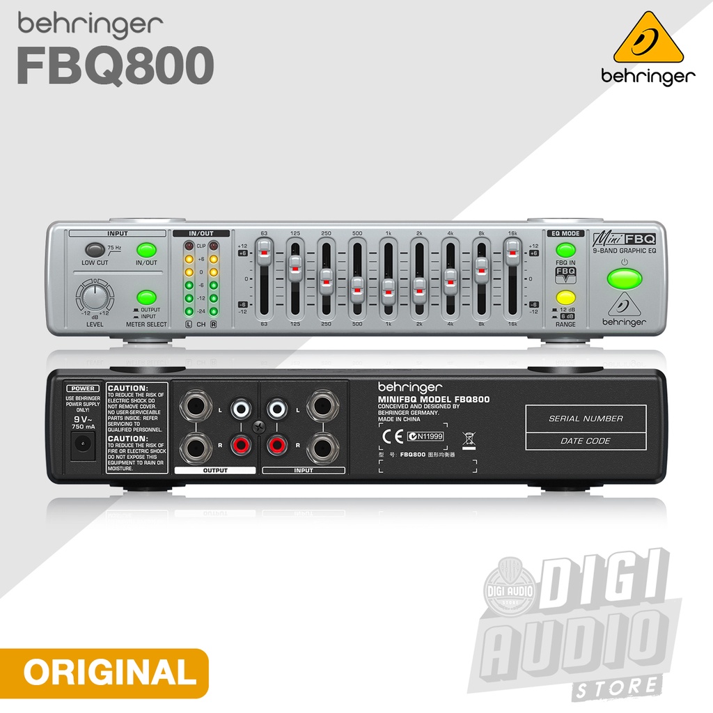Jual Behringer MiniFBQ FBQ800 Mini Graphic Equalizer - Equaliser ...