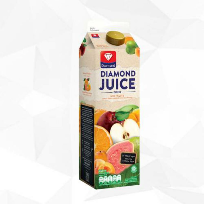 Jual Diamond Juice Unsweet 940ml Jus Buah Tanpa Gula | Shopee Indonesia