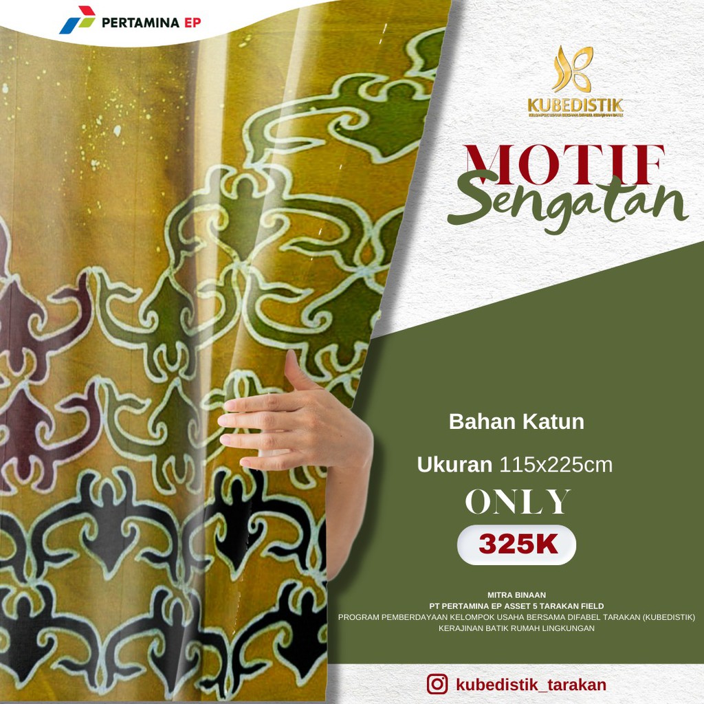 Jual Kain Batik Khas Tarakan_Motif Sengatan | Shopee Indonesia
