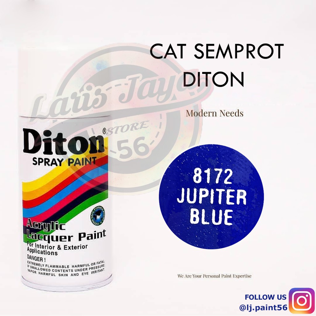 Jual Pilok Diton JUPITER BLUE 8172 High Gloss Cat Semprot 300cc - BESAR ...