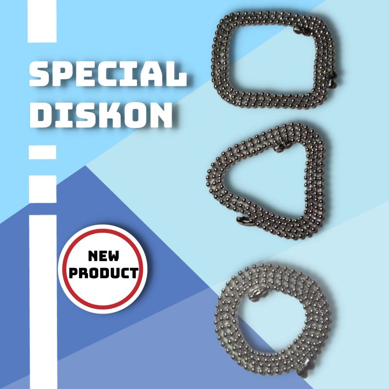 Jual Rantai Tarikan Kipas Angin warna BN ( Chrome Silver) 70 cm tidak ...