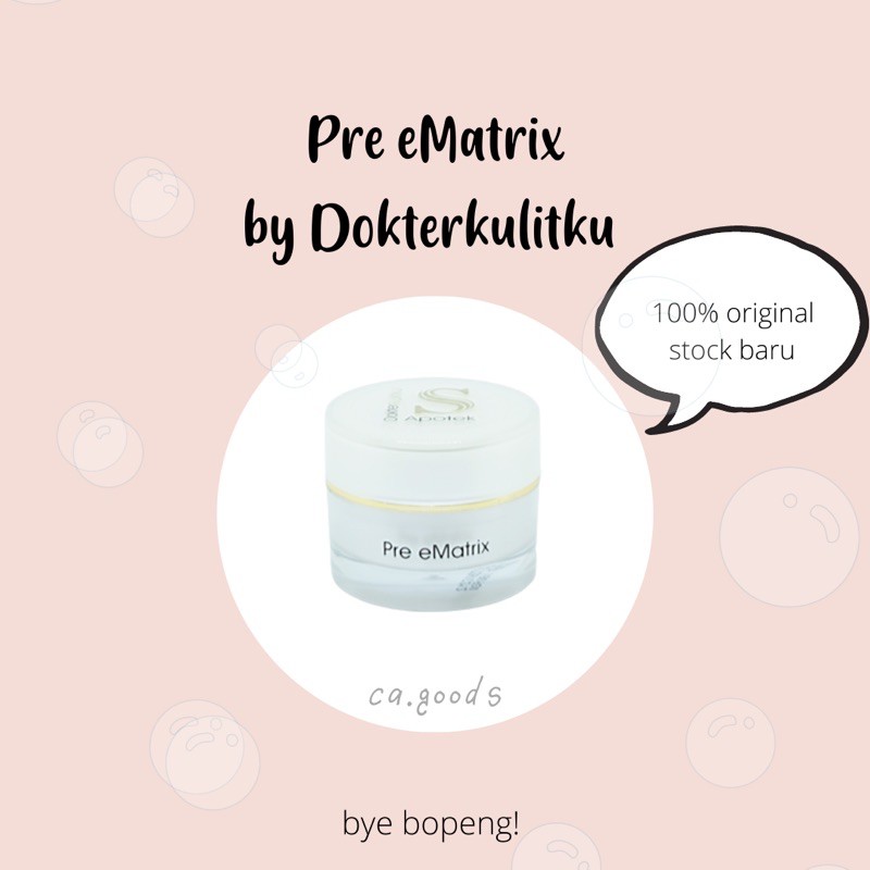 Jual Krim Pre Ematrix by Dokterkulitku / PreEmatrix / Krim Bopeng | Shopee Indonesia