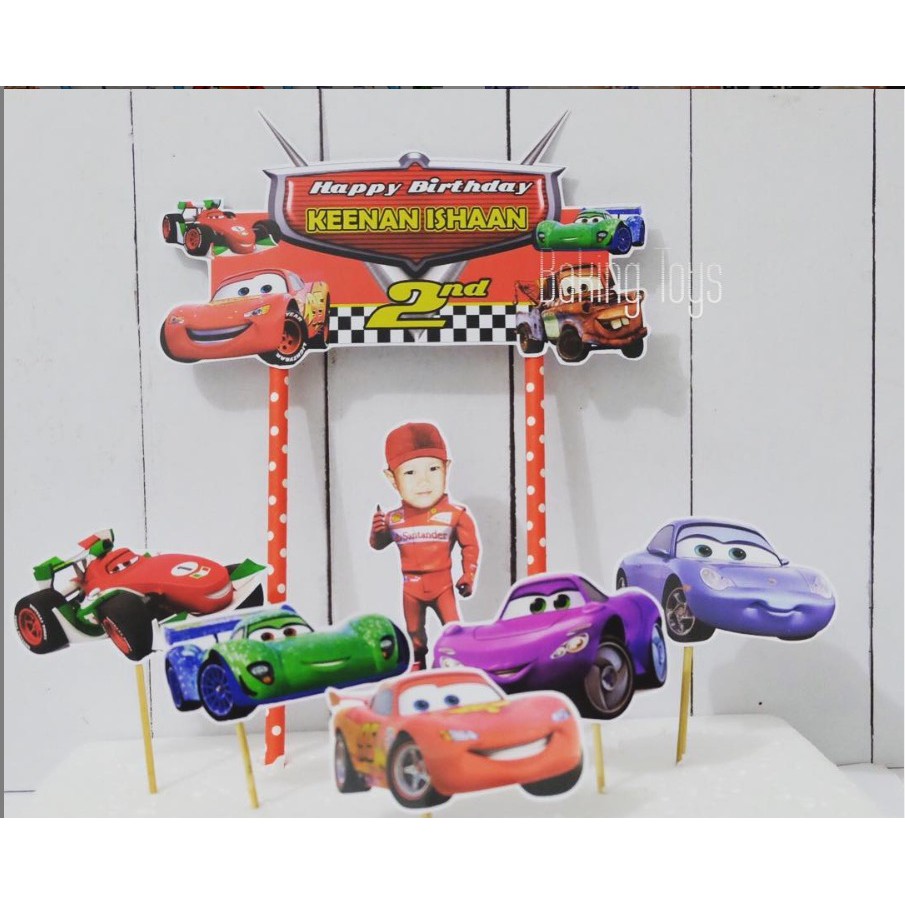 Jual Cars McQueen Topper Cake Birthday / Hiasan Kue Ulang Tahun ...
