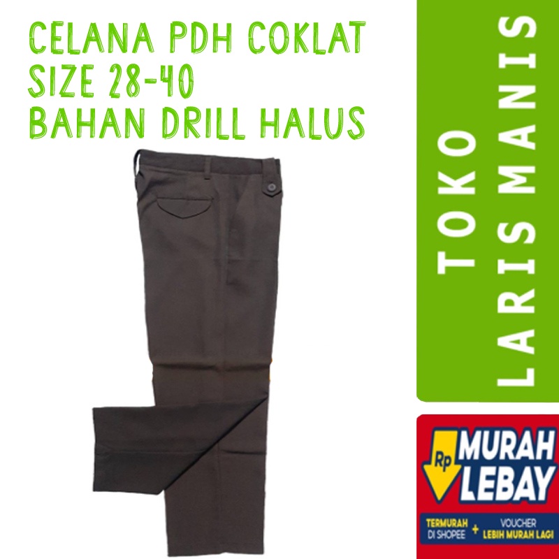 Jual CELANA SATPAM TERBARU CELANA PDH PDL SUS SECURITY WARNA COKLAT ...
