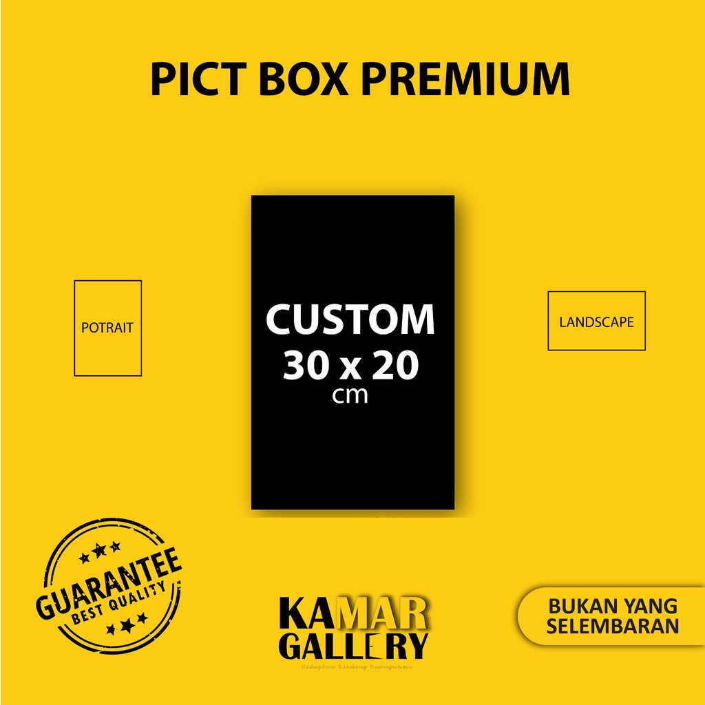 Jual Hiasan dinding custom Pictbox custom 30x20 cm Hiasan dinding ...