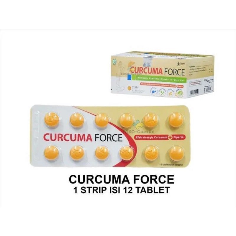 Jual CURCUMA FORCE 1 STRIP @12 TABLET | Shopee Indonesia