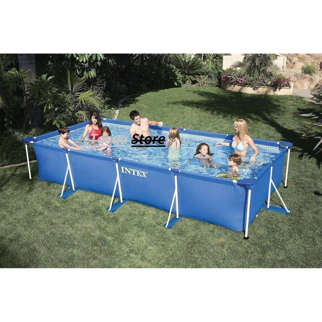 Rectangular Frame Pool intex 28273 (4.5m x 2.2m x 84 cm )/ Kolam Intex ...