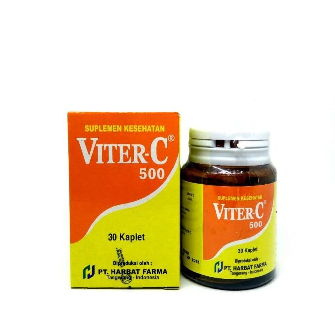 Jual Viter-C Vitamin C Suplemen Kesehatan 30 Kaplet 500mg / Viter-C | Shopee Indonesia