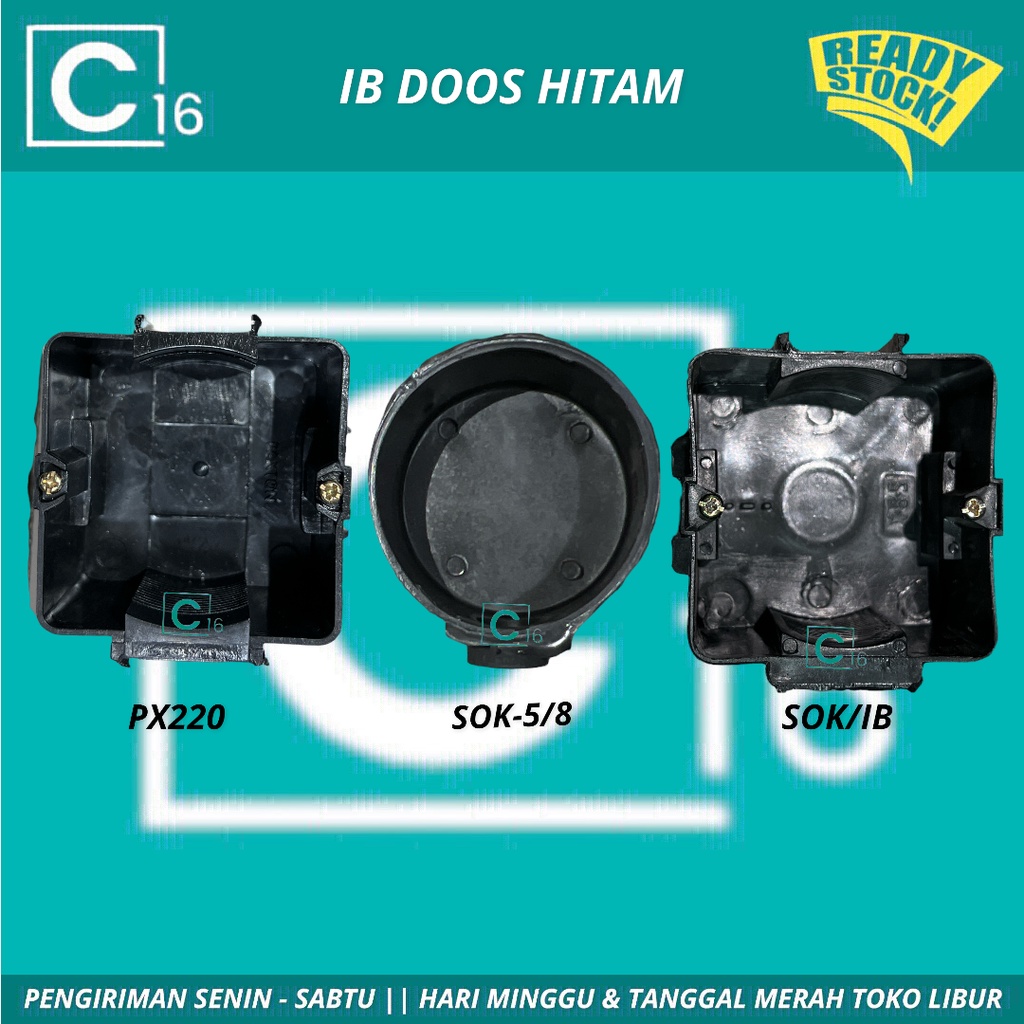 Jual Inbowdus Kotak Hitam Inbow Dus IB Dus Segi/Mangkok Listrik Segi ...