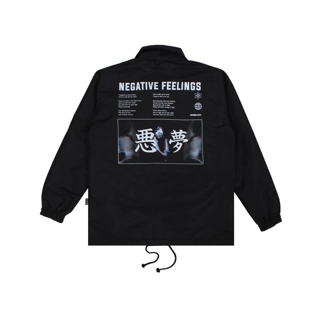 Jual Dobujack Coach Jacket Negative Black | Shopee Indonesia