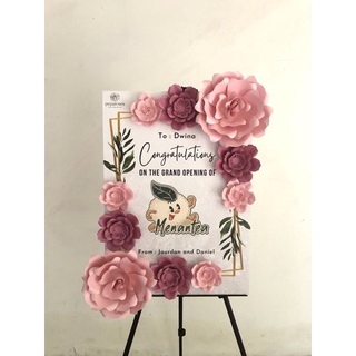 Jual Papan bunga kertas 50x70cm karangan bunga Jakarta (paper flower ...