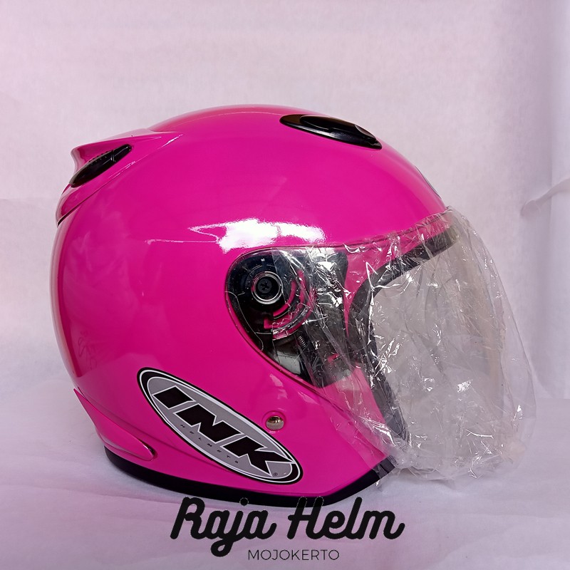 Jual Helm INK KW Model Centro Warna Pink Glosy Free Stiker + Packing ...