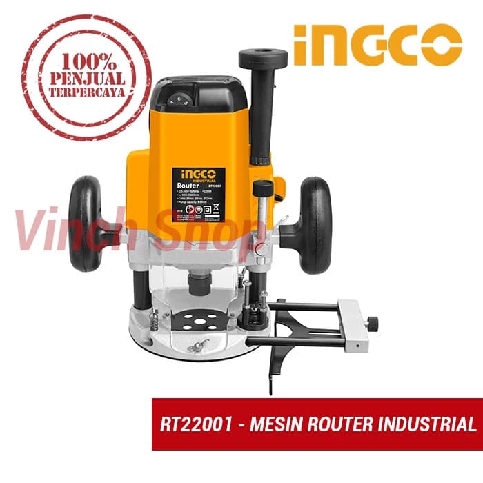 Jual MESIN SERUT KAYU PLANER KETAM KAYU TRIMMER ROUTER INGCO RT2201 ...