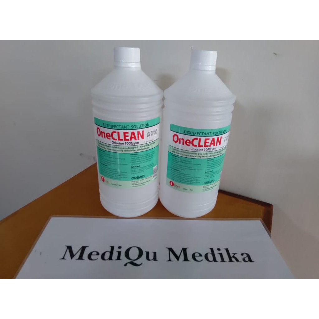 Jual Disifektan one clean 1L / one clean 1L onemed (plus chlorine tablet) | Shopee Indonesia