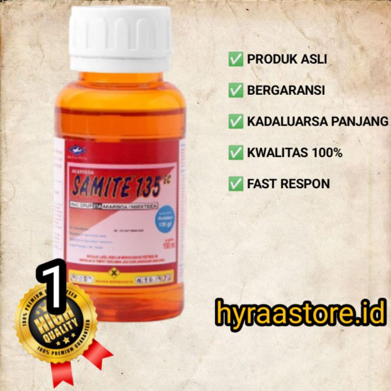 Jual INSEKTISIDA AKARISIDA SAMITE 135EC 100ml - Untuk Tungau | Shopee ...
