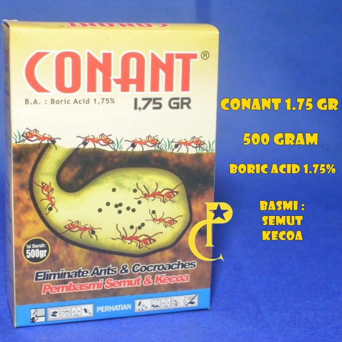 Jual Racun Semut dan Kecoa Conant 1,75 GR 500 gram | Shopee Indonesia