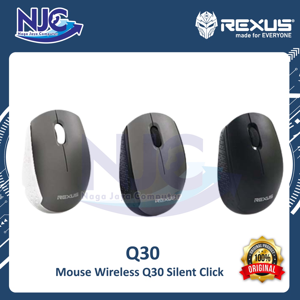 Jual REXUS MOUSE WIRELESS OFFICE Q30 SILENT CLICK | Shopee Indonesia