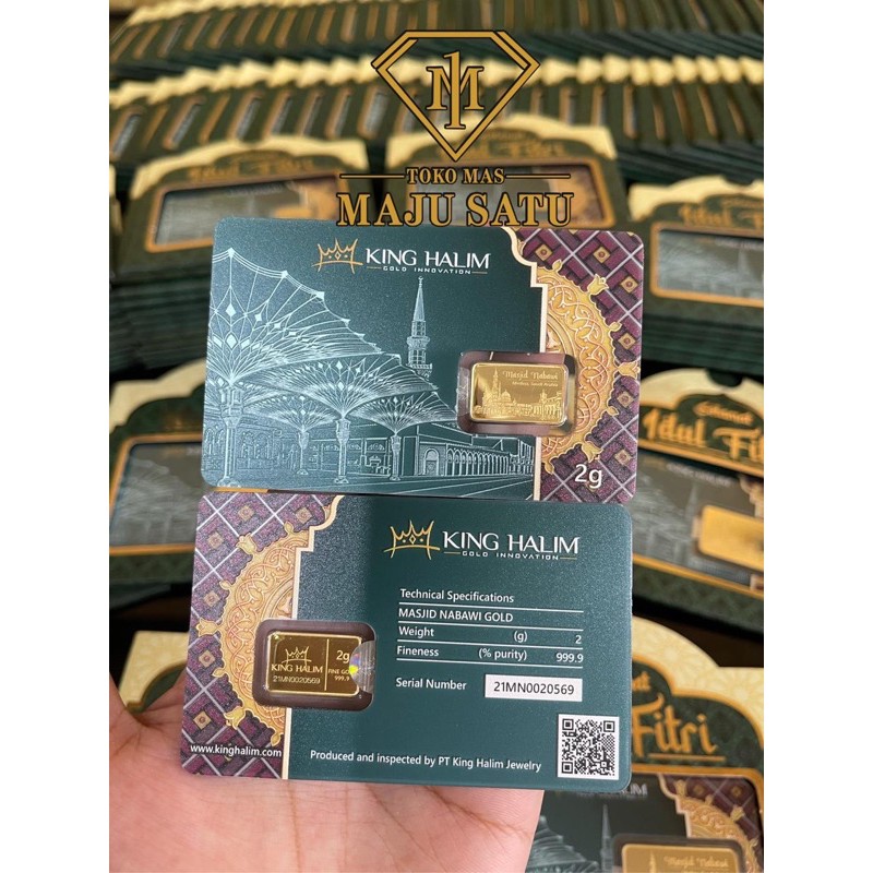 Jual LOGAM MULIA EMAS KING HALIM 2GR - MASJID NABAWI | Shopee Indonesia