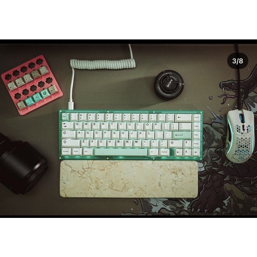 Jual wrist rest keyboard penyangga tangan batu marmer marble 33cm x 8cm ...